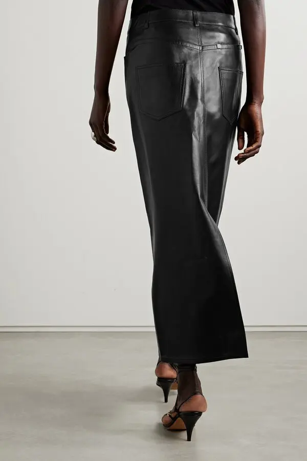 Givenchy Leather Maxi Skirt