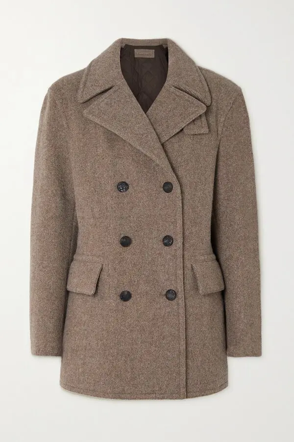 Purdey Hyde Double-breasted Wool-twill Coat