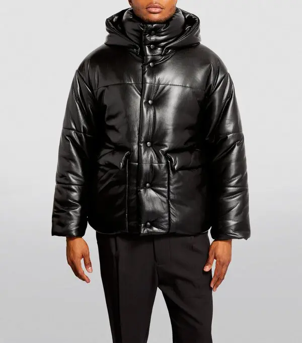 Nanushka Vegan Leather Puffer Jacket