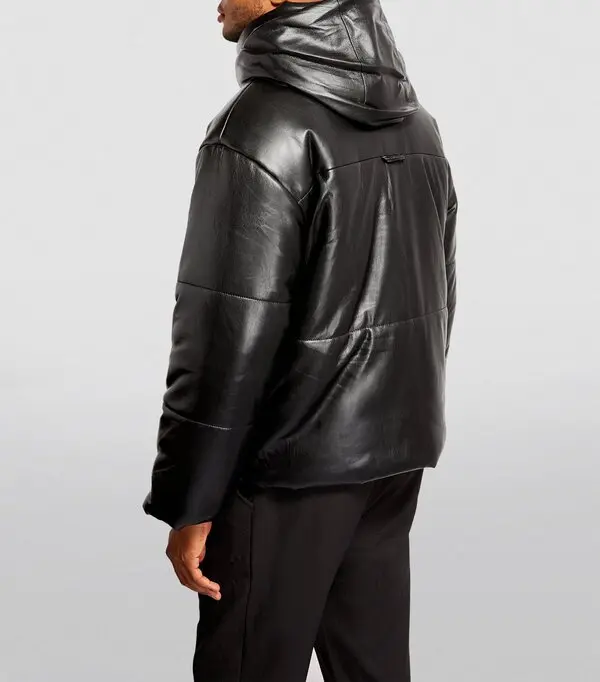 Nanushka Vegan Leather Puffer Jacket