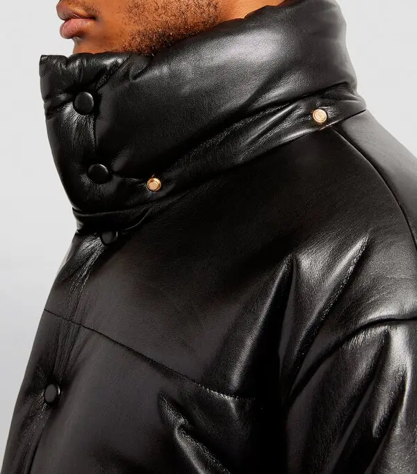 Nanushka Vegan Leather Puffer Jacket