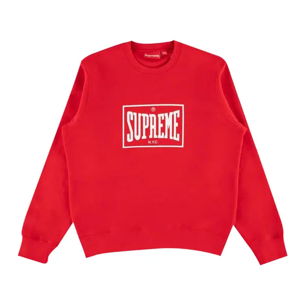 Supreme Warm Up Crewneck - Red