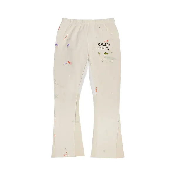 Gallery Dept. Gd Painted Flare Sweatpant - White | Editorialist