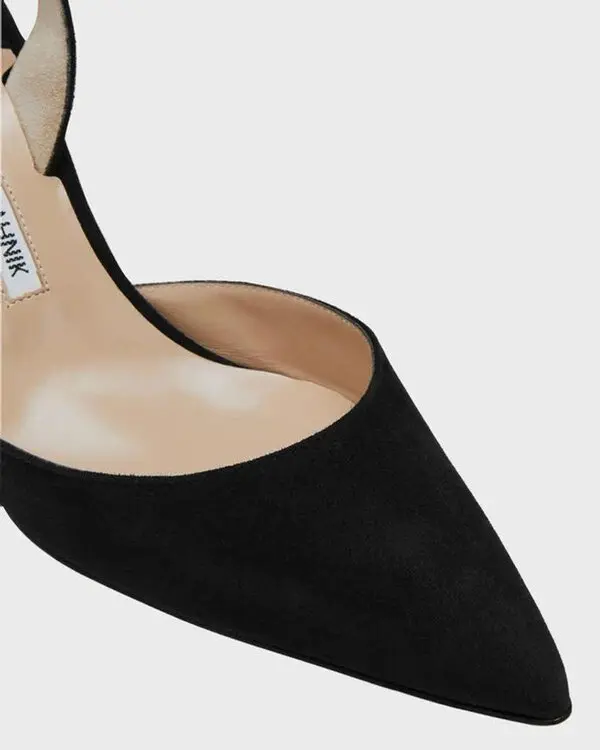 Manolo Blahnik Carolyne Slingback Pumps - Black