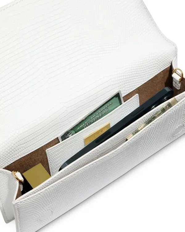 Alexis Bittar Twisted Clutch With Side Handle - White