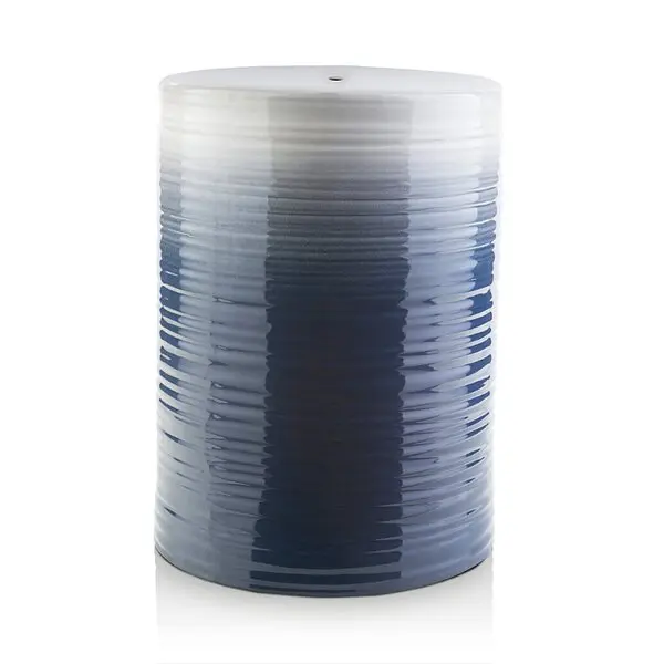 SURYA Waverly Garden Stool - Navy