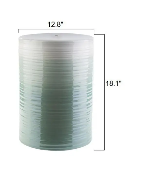 SURYA Waverly Garden Stool - Sage