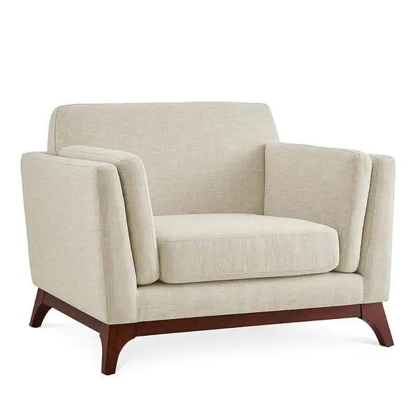 MODWAY Chance Upholstered Fabric Armchair - Beige