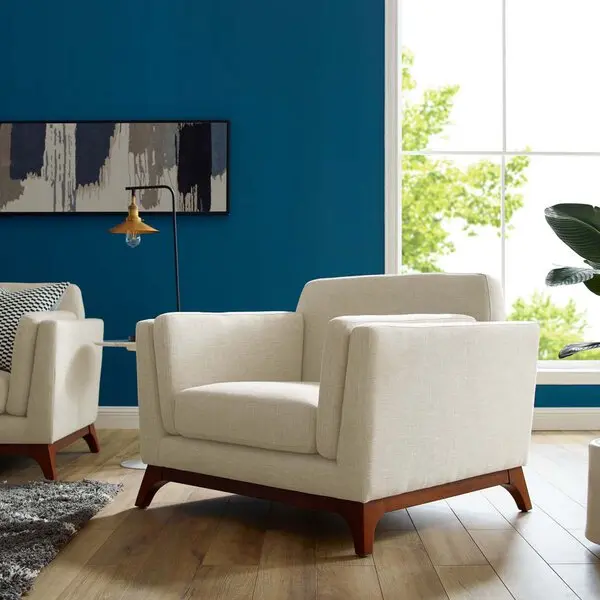 MODWAY Chance Upholstered Fabric Armchair