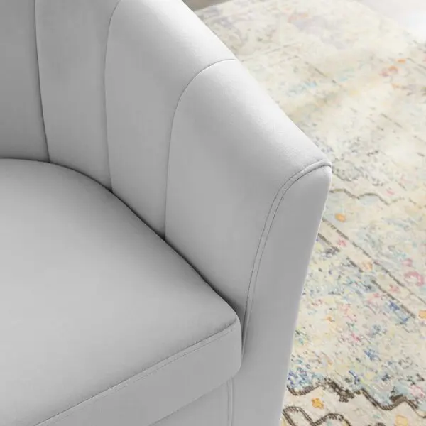 MODWAY Prospect Performance Velvet Swivel Armchair