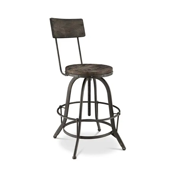 MODWAY Procure Wood Bar Stool - Black