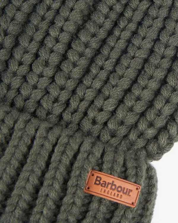 Barbour Saltburn Pom-pom Beanie - Green