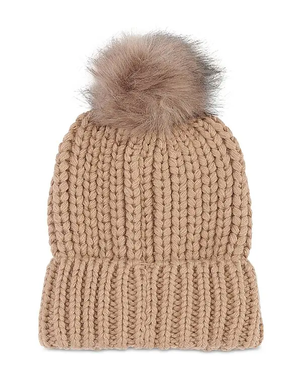 Barbour Saltburn Pom-pom Beanie - Mink