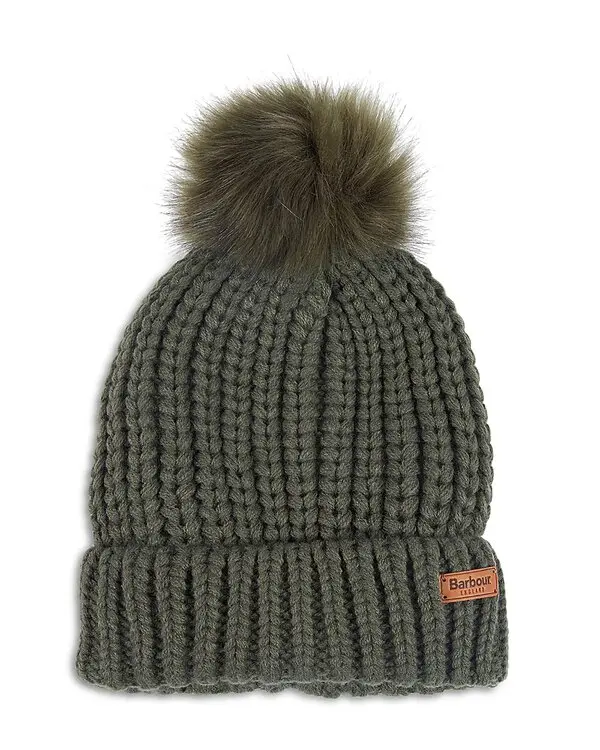 Barbour Saltburn Knit Beanie - Green