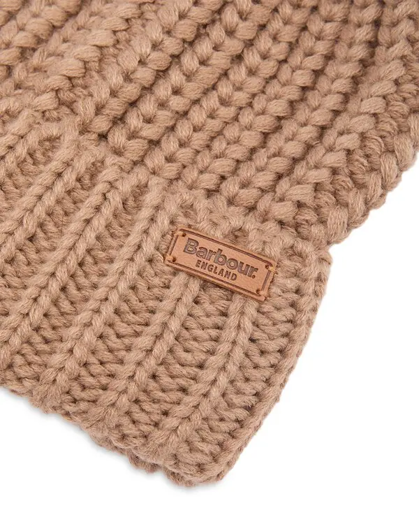 Barbour Saltburn Knit Beanie - Mink