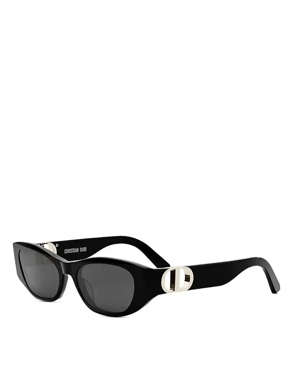 Dior 30montaigne S9u Oval Sunglasses - Black/gray Solid