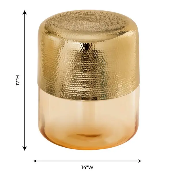 TOV FURNITURE Kolla Amber Side Table