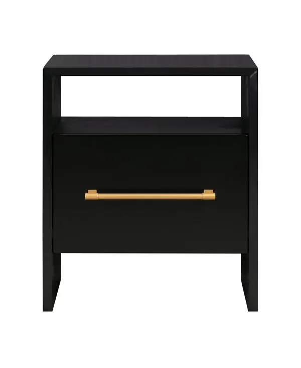 TOV FURNITURE Libre 1-drawer Nightstand - Black