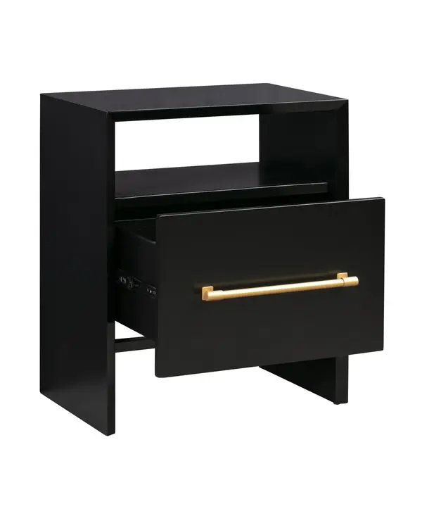 TOV FURNITURE Libre 1-drawer Nightstand - Black