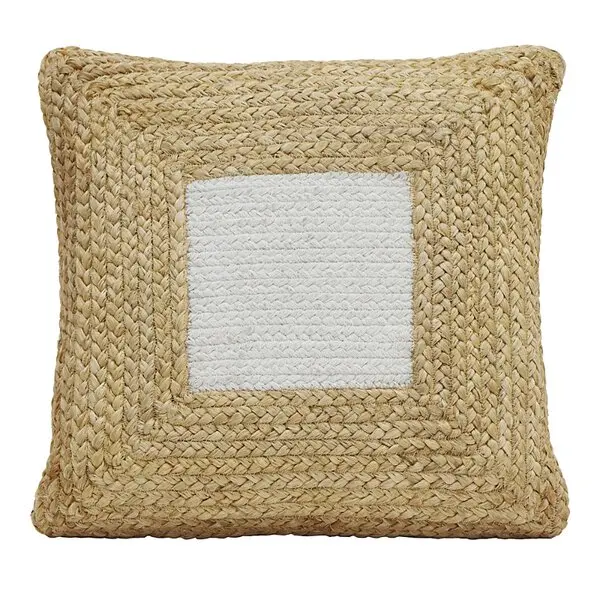 TOV FURNITURE Blank Mind Square Accent Pillow - Natural/white