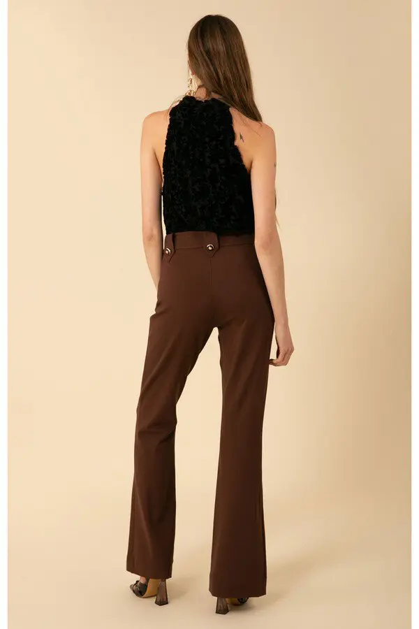 Hale Bob Aya Ponte Pant - Brown