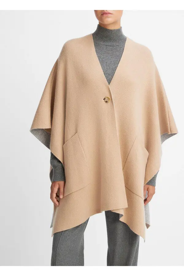 Vince Wool And Cashmere Double-face Cape