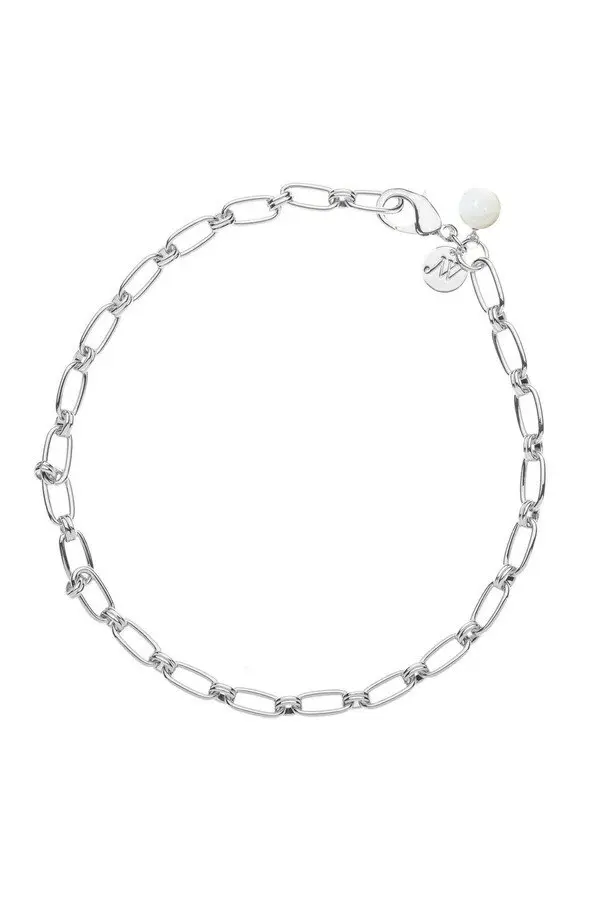 JANE WIN Wheels Of Fortune Chain With Mother Of Pearl Bead