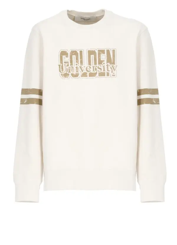 Golden Goose Cotton Sweatshirt - Beige
