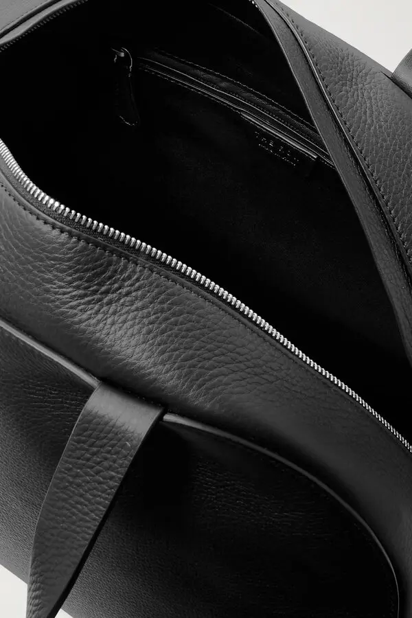 THE ROW Bowling Two Textured-leather Tote