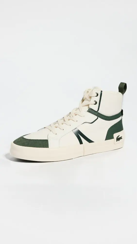 Lacoste L004 Mid 223 1 Cma Sneakers In Off Wht/ Dk Grn - 78  display picture 1
