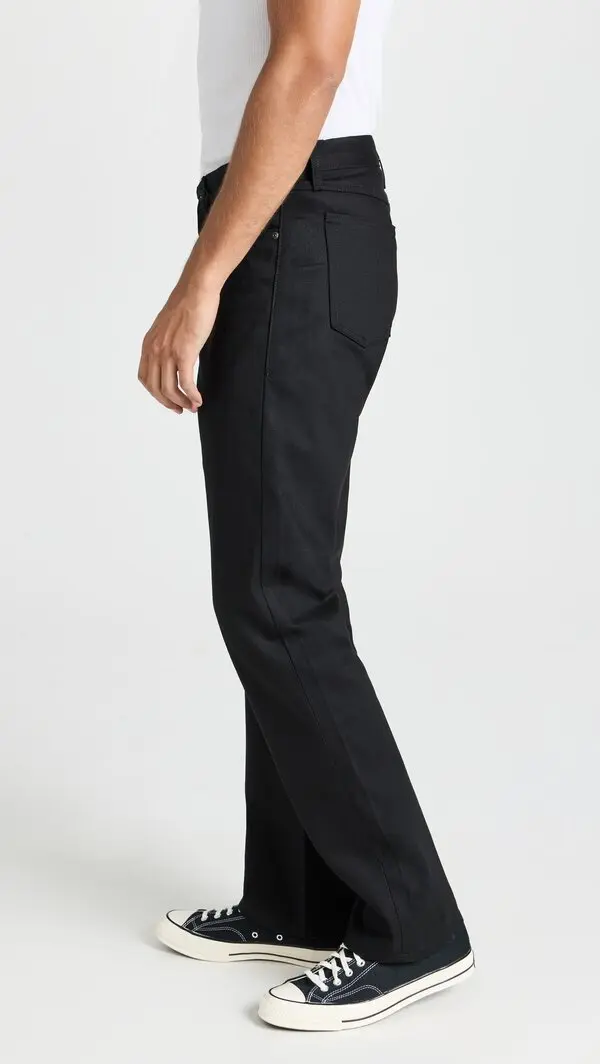Naked & Famous Denim True Guy Solid Selvedge Jeans - Black