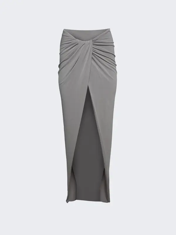 LAQUAN SMITH Draped Maxi Skirt - Stone