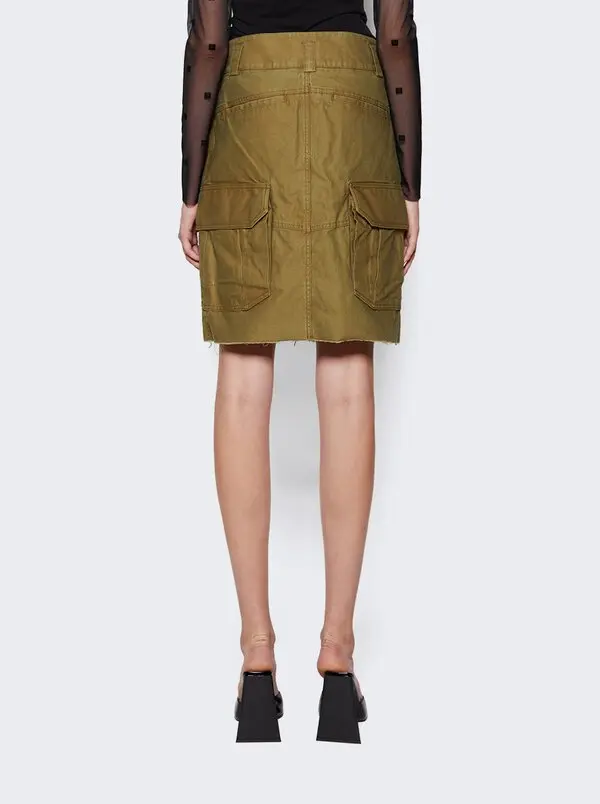 Givenchy Cargo Skirt - Olive Green