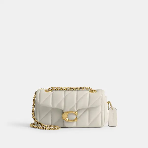 COACH Tabby Shoulder Bag - Brass/chalk