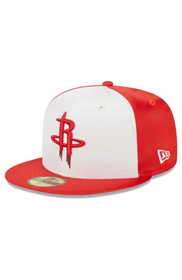 New Era Houston Rockets Throwback Satin 59fifty Fitted Hat