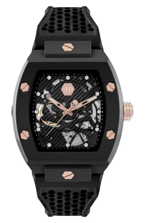 Philipp Plein Keleton Ceramic Strap Watch - Black Ceramic