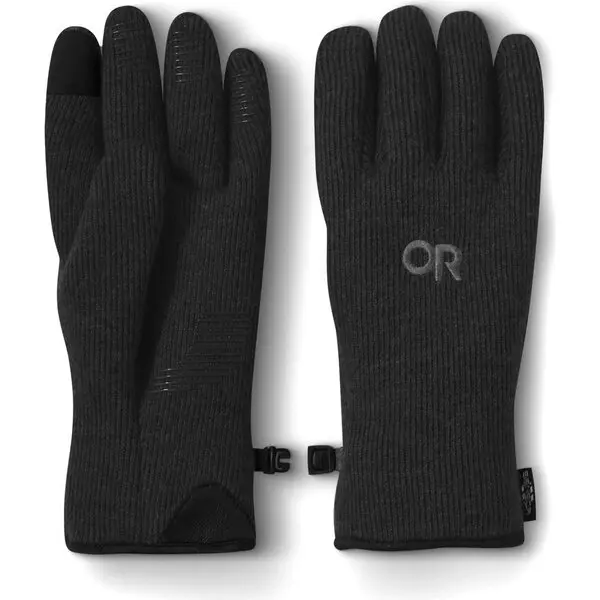 OUTDOOR RESEARCH Flurry Touchscreen Compatible Gloves - Solid Black