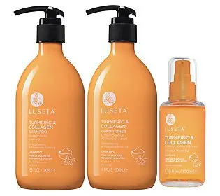 LUSETA BEAUTY Turmeric & Collagen 3-pc Bundle - One-color