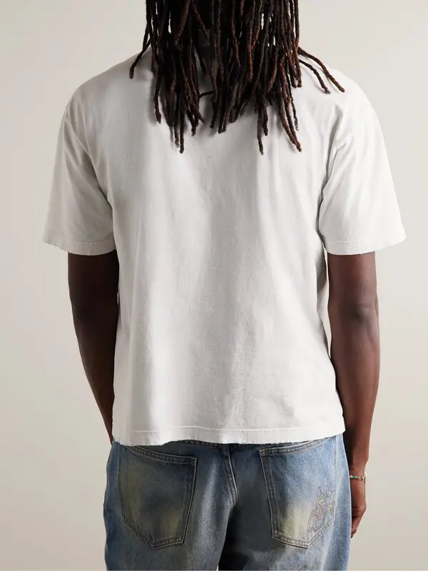 Visvim Jumbo Distressed Cotton-jersey T-shirt