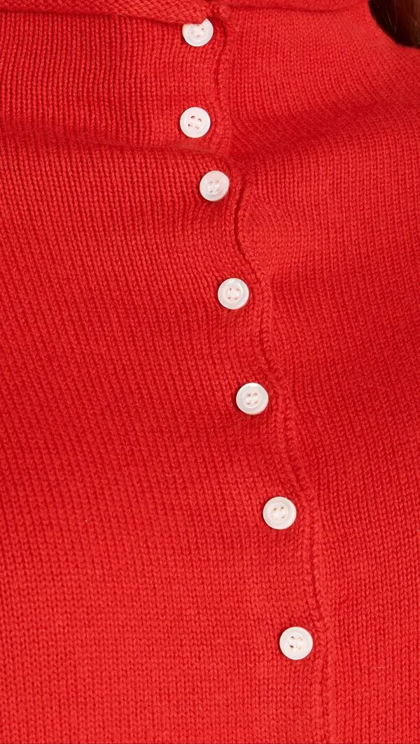 ALEX MILL Taylor Cardigan - Fire Red