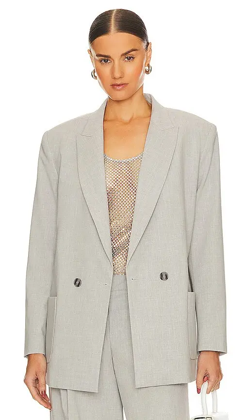 SEROYA Natasha Blazer In Grey
