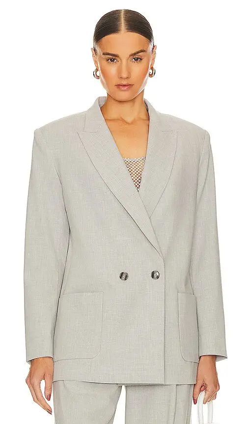 SEROYA Natasha Blazer In Grey