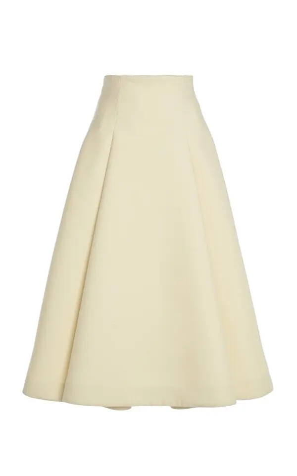Bottega Veneta Compact-knit Wool Midi Skirt