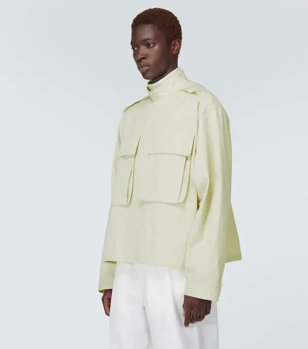 JIL SANDER Oversized Cotton Jacket
