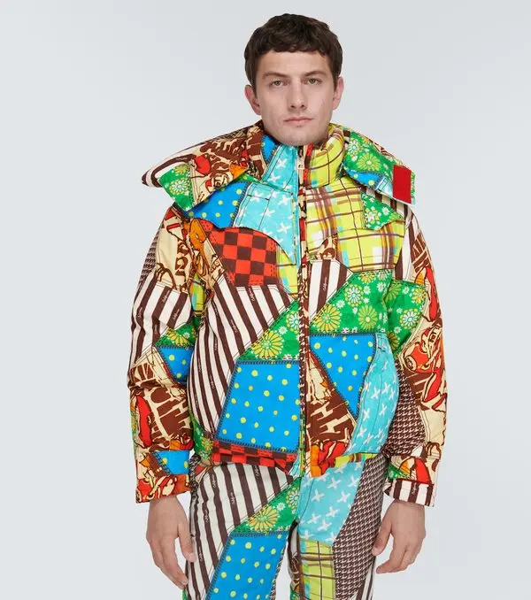 ERL Printed Cotton-blend Down Jacket