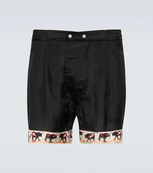 BODE Taureau Printed Silk Boxers