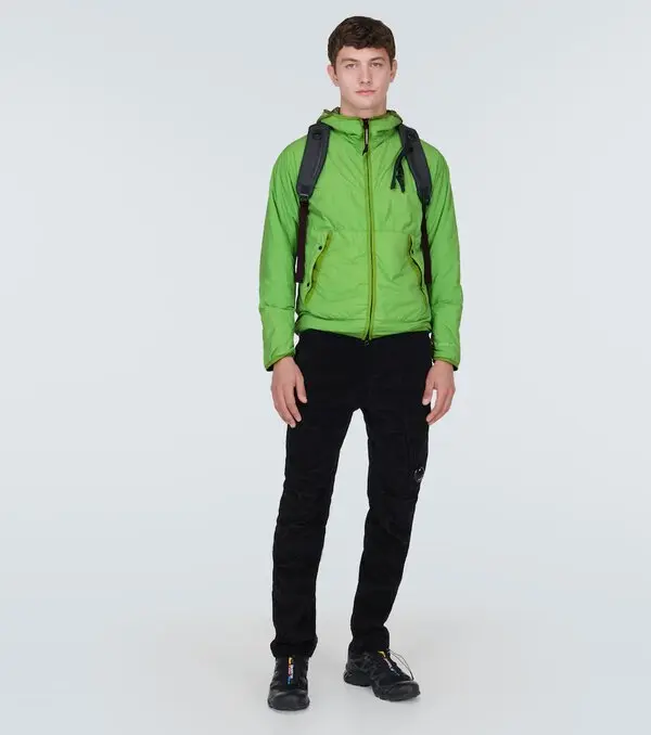 C.P. Company G.D.P. Goggle Puffer Jacket In Green - 30% Off