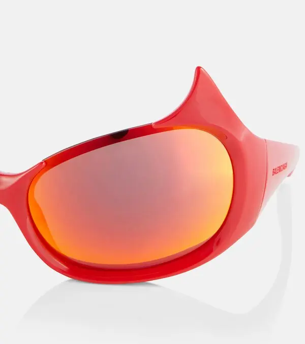 Balenciaga Gotham Cat Eye Sunglasses - Red