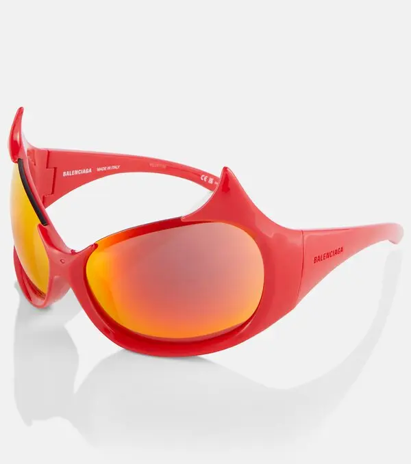 Balenciaga Gotham Cat Eye Sunglasses - Red