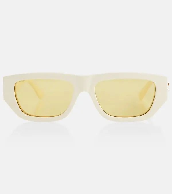 Bottega Veneta Rectangular Sunglasses - White